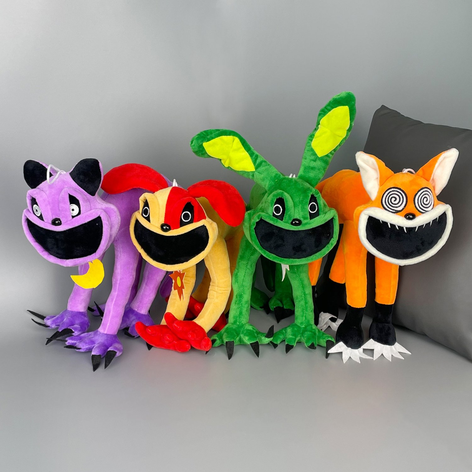 Smiling Critters Catnap Dog Fox Rabbit Figure Plush Doll Hoppy ...