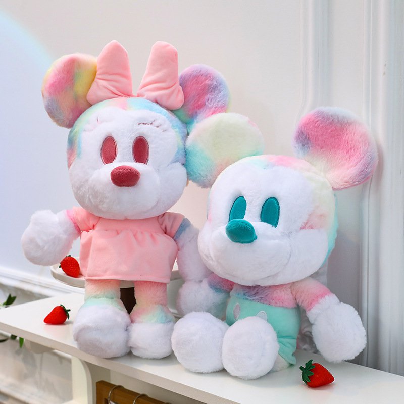 Colorful Mickey and Minnie Mouse Stuffed Plush Toy Doll Gifts