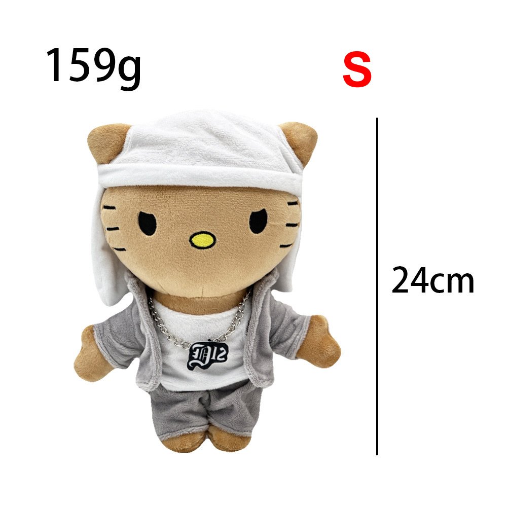 Travis Scott Hello Kitty Plush Doll Kid Cosplay Rapper Scott Collection Toy