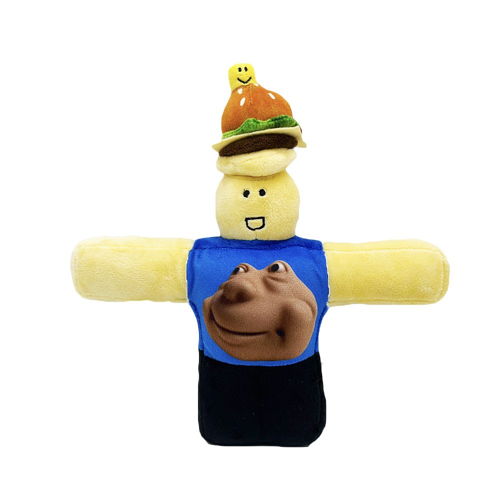 Forsaken Roblox Hamburger Man Plush Cuddle Plush Buddy Toy Stuffed Animal