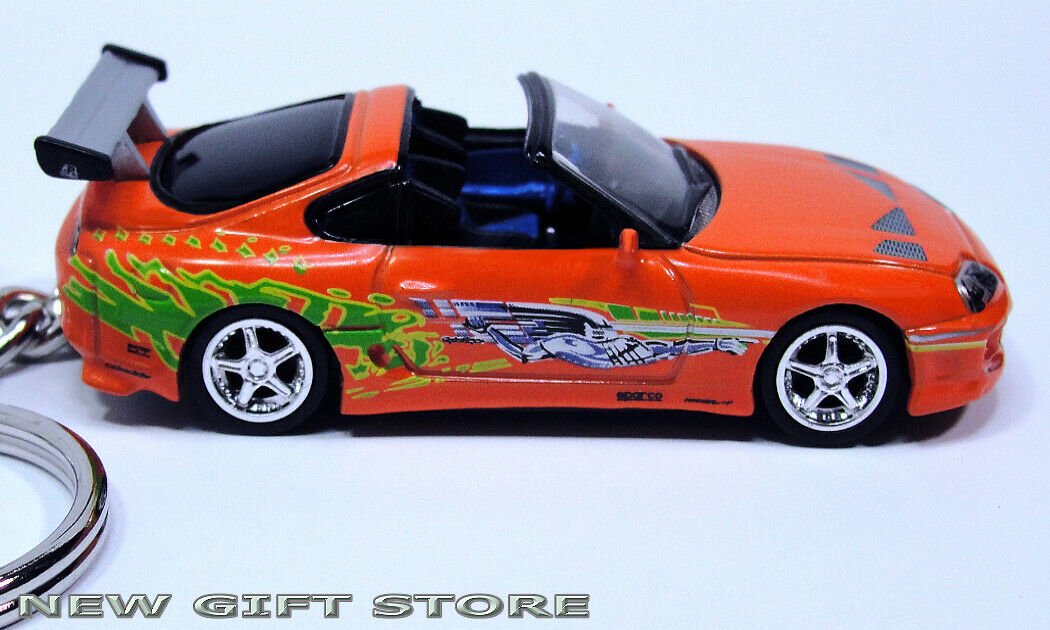 VERY RARE KEY CHAIN TOYOTA SUPRA FAST & FURIOUS PAUL WALKER CAR T TOP ...