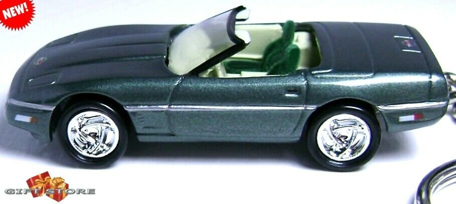 RARE KEY CHAIN GREEN 1984/1985/1986 CHEVY CORVETTE C4 CONVERTIBLE ...
