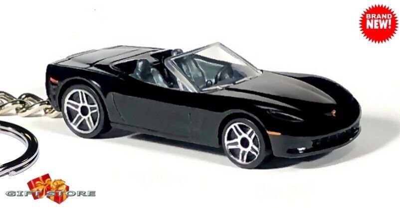 HTF RARE KEYCHAIN TRIPLE BLACK CHEVY CORVETTE C6 CVT CUSTOM Ltd GREAT GIFT