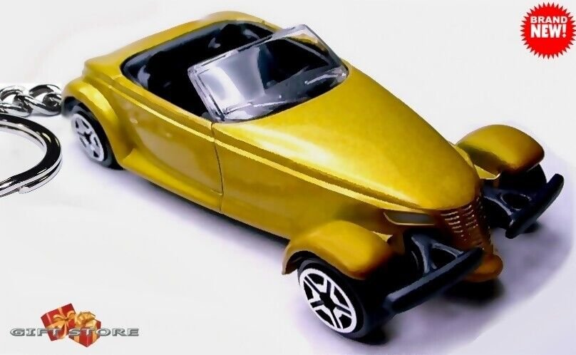 HTF RARE KEYCHAIN GOLD BLACK PLYMOUTH PROWLER CUSTOM Ltd EDITION GREAT GIFT