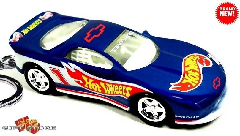 RARE KEYCHAIN BLUE CHEVROLET CAMARO NASCAR CUSTOM Ltd EDITION GREAT GIFT