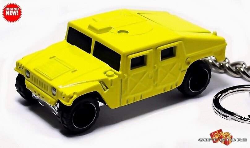 RARE KEYCHAIN YELLOW HUMMER H1 HUMVEE CUSTOM Ltd. Ed. GREAT GIFT NOVELTY