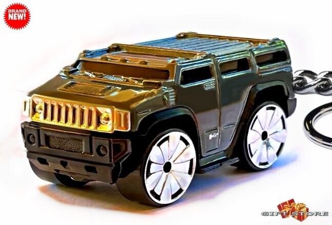 RARE KEYCHAIN GREY HUMMER H2 CARICATURE CUSTOM Ltd.️GREAT GIFT️