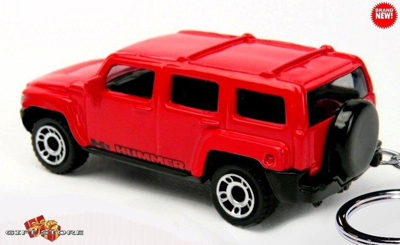 ️RARE KEYCHAIN RED HUMMER H3 CUSTOM Ltd Ed. ️GREAT GI