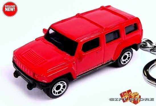 ️RARE KEYCHAIN RED HUMMER H3 CUSTOM Ltd Ed. ️GREAT GI