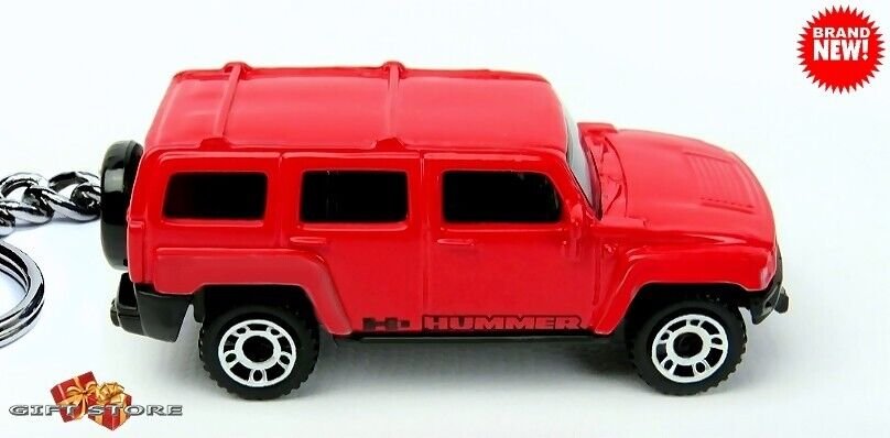 ️RARE KEYCHAIN RED HUMMER H3 CUSTOM Ltd Ed. ️GREAT GI