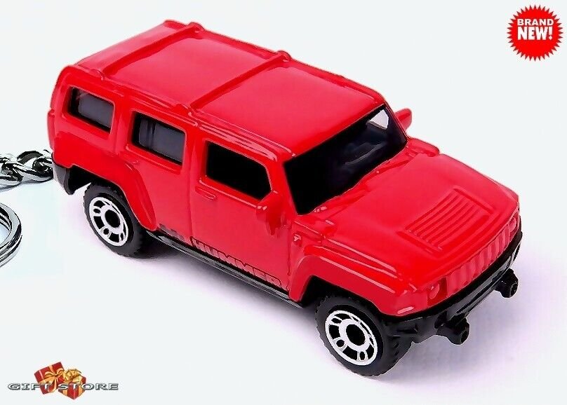 ️RARE KEYCHAIN RED HUMMER H3 CUSTOM Ltd Ed. ️GREAT GI