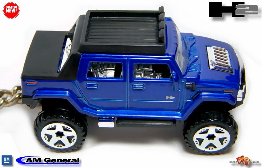 RARE KEYCHAIN BLUE HUMMER H2 SUT 4X4 TRUCK CUSTOM Ltd Ed.GREAT GIFT