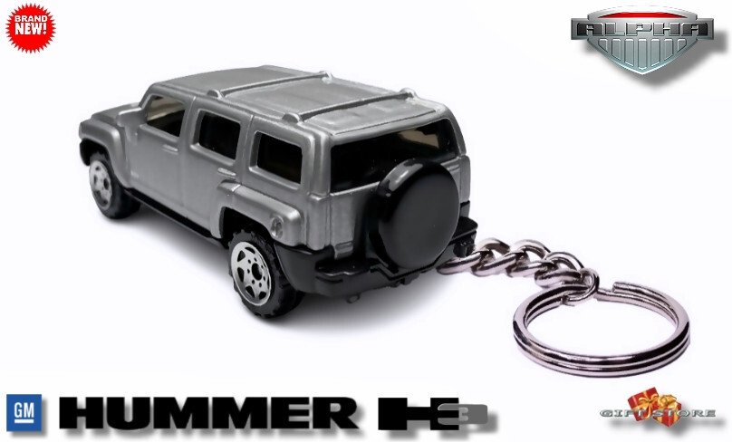 RARE KEYCHAIN SILVER HUMMER H3 ALPHA 4X4 CUSTOM Ltd Ed.NICE GIFT