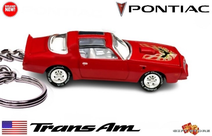 VERY RARE KEYCHAIN 77/78 RED PONTIAC TRANS AM FIREBIRD BANDITNICE GIFT