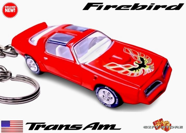 VERY RARE KEYCHAIN 77/78 RED PONTIAC TRANS AM FIREBIRD BANDITNICE GIFT