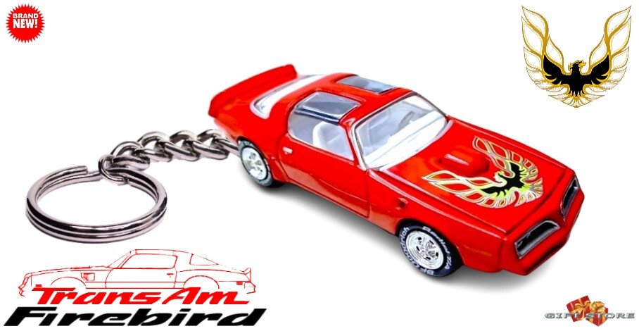 VERY RARE KEYCHAIN 77/78 RED PONTIAC TRANS AM FIREBIRD BANDITNICE GIFT