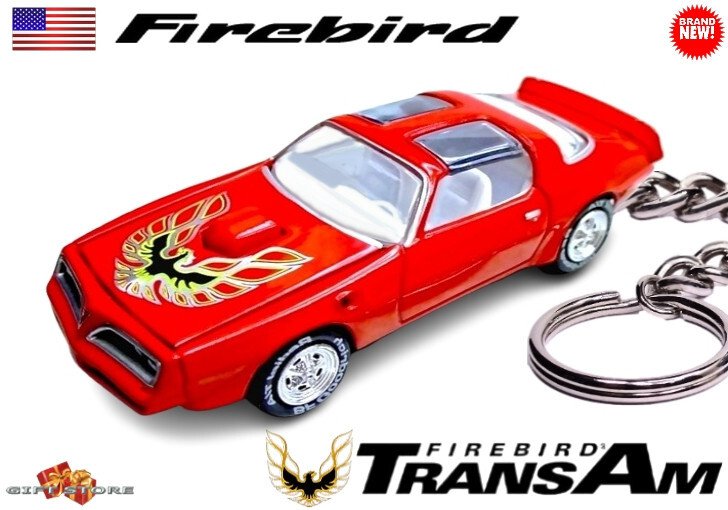 VERY RARE KEYCHAIN 77/78 RED PONTIAC TRANS AM FIREBIRD BANDITNICE GIFT