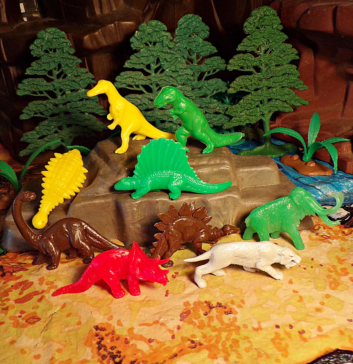 Vintage Tim-mee 1970s+ (2nd Series) 9 pc Dinosaurs & Prehistoric ...