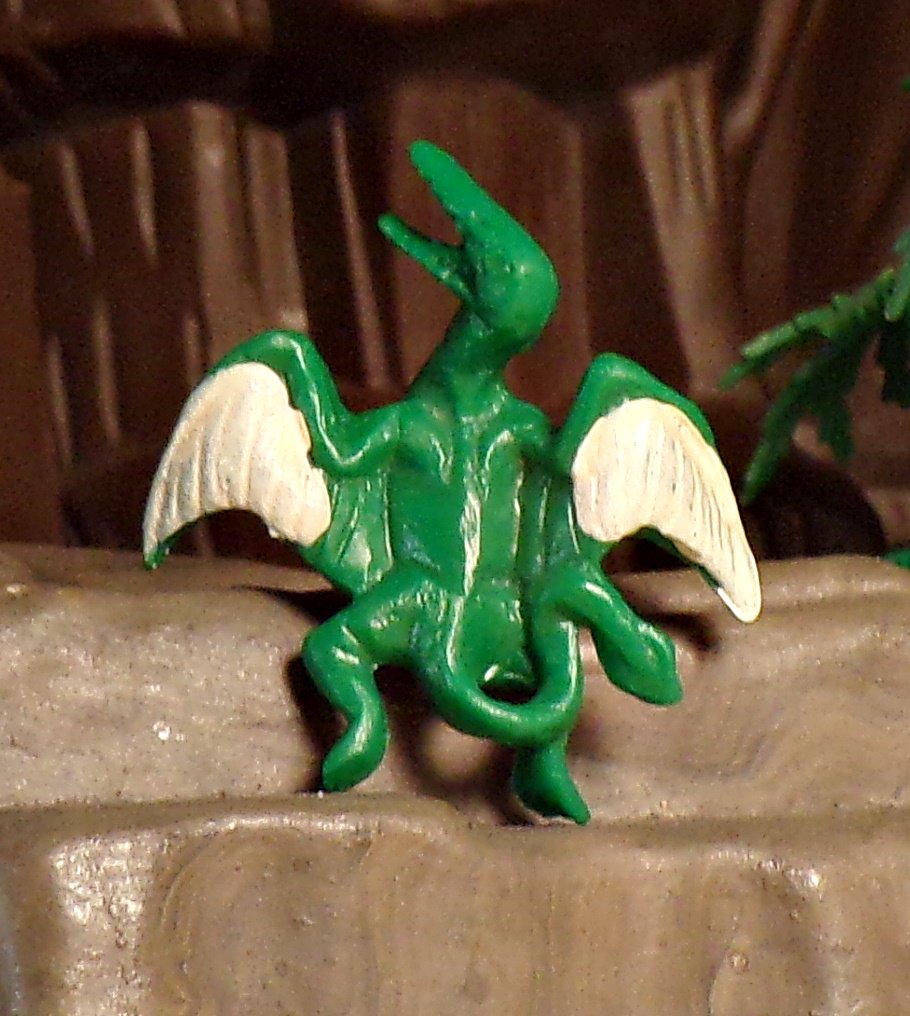 1987 Panosh (aka Dino Mites) Caricature #17 Green Rhamphorhynchus (5-2-22)