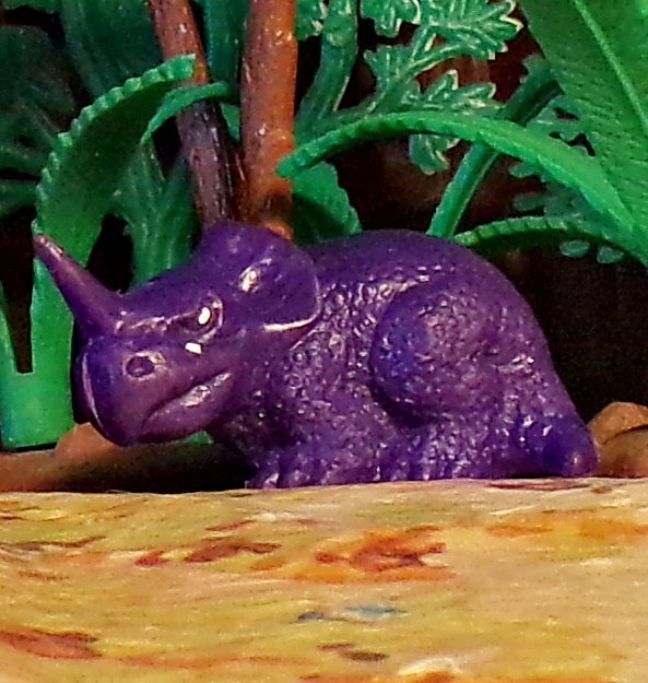 1987 Panosh (aka Dino Mites) Caricature #35 Purple Monoclonius FLAW (5 ...