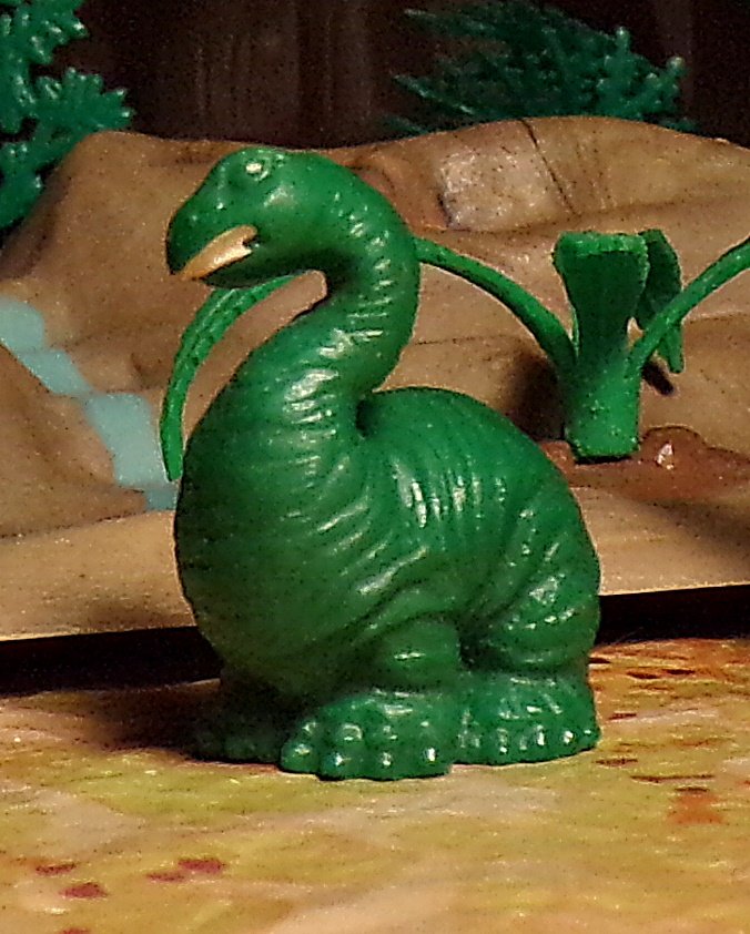 1987 Panosh (aka Dino Mites) Caricature #38 Dark Green Sauropod (5-6-22)