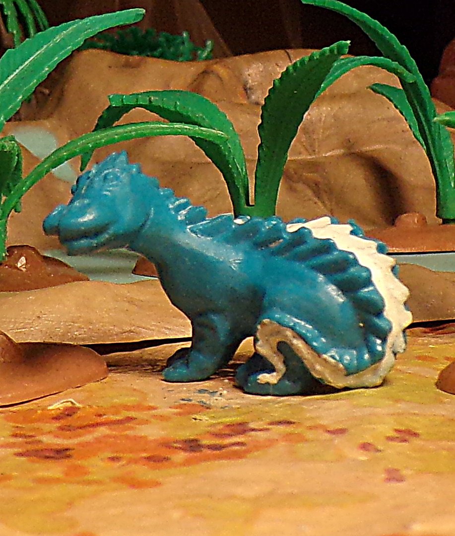 1987 Panosh (aka Dino Mites) Caricature #48 Blue Amargasaurus (5-6-22)