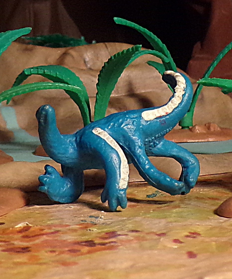 1987 Panosh (aka Dino Mites) Caricature #34 Blue Feathered Theropod (5 ...
