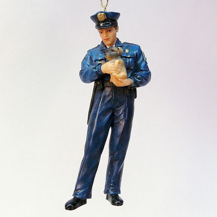 Vanmark policeman police and puppy Christmas ornament Best Pals PE89113 ...