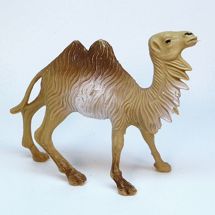 Vintage camel standing Nativity figure figurine plastic made in Italy