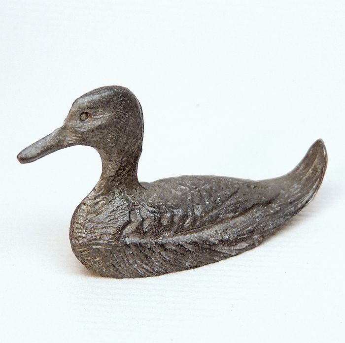 Vintage Pewter duck figurine