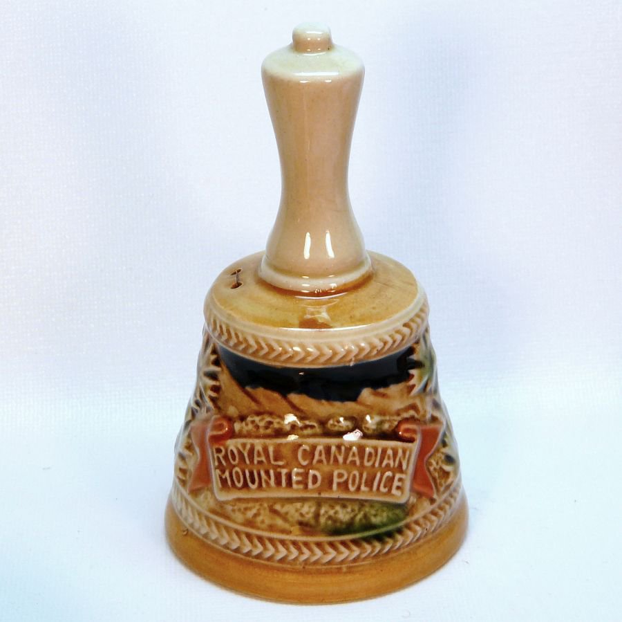 vintage Royal Canadian Mounted Police bell pottery Japan