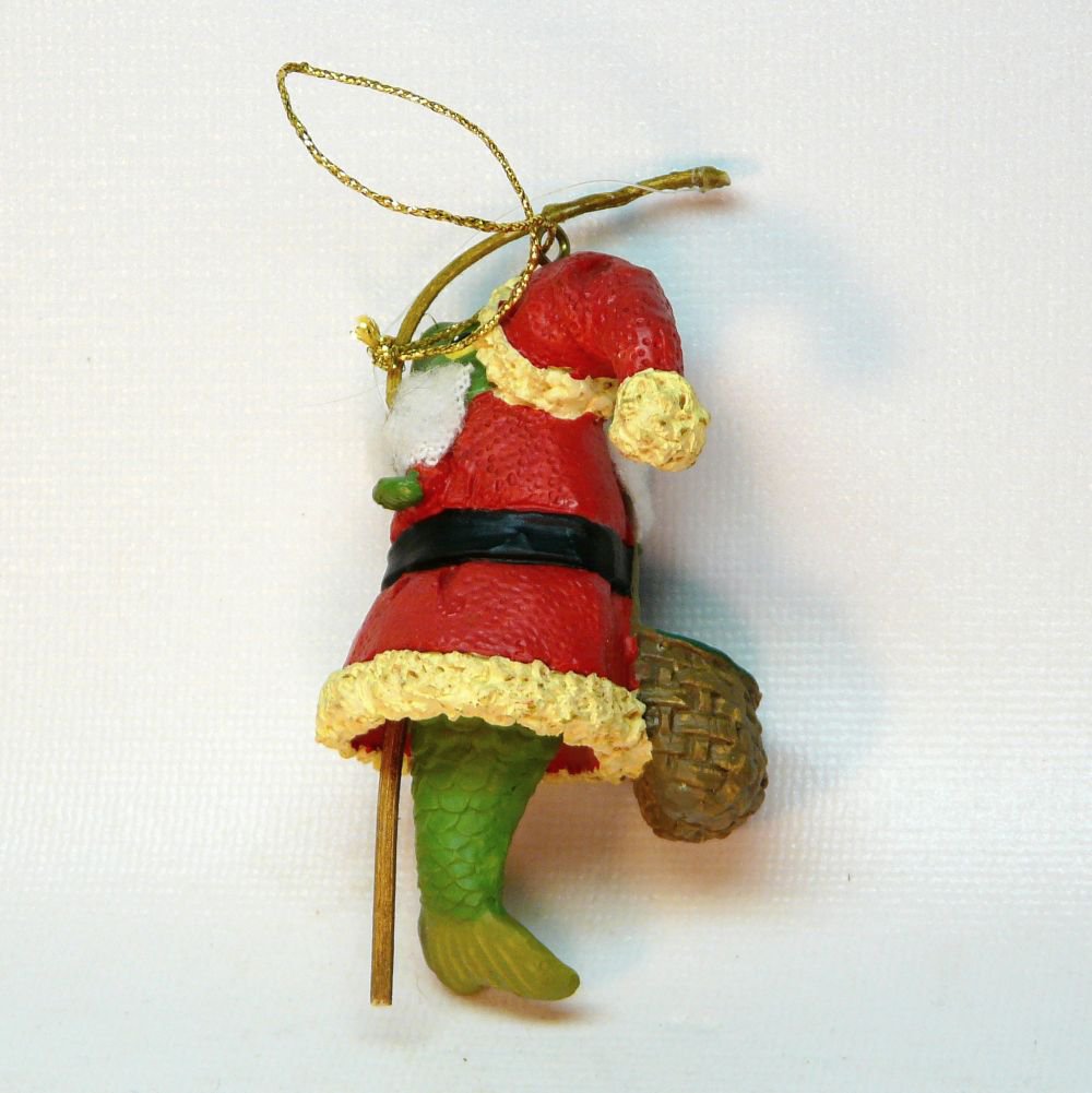 Fish Santa Christmas ornament fishing theme