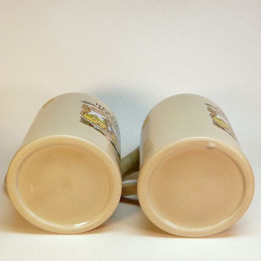 2 Herrnbrau Beer Steins Made in Germany