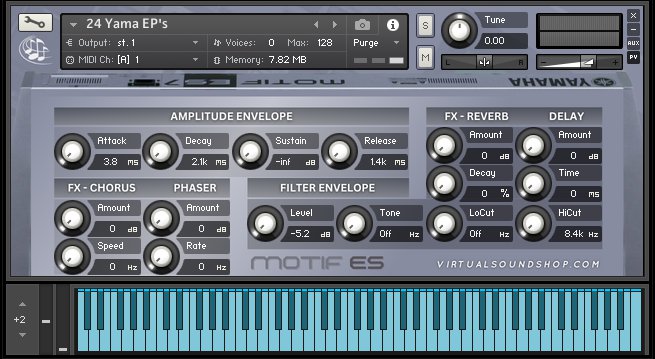 Yamaha Motif ES Kontakt Library - Virtual Instrument NKI VST Software
