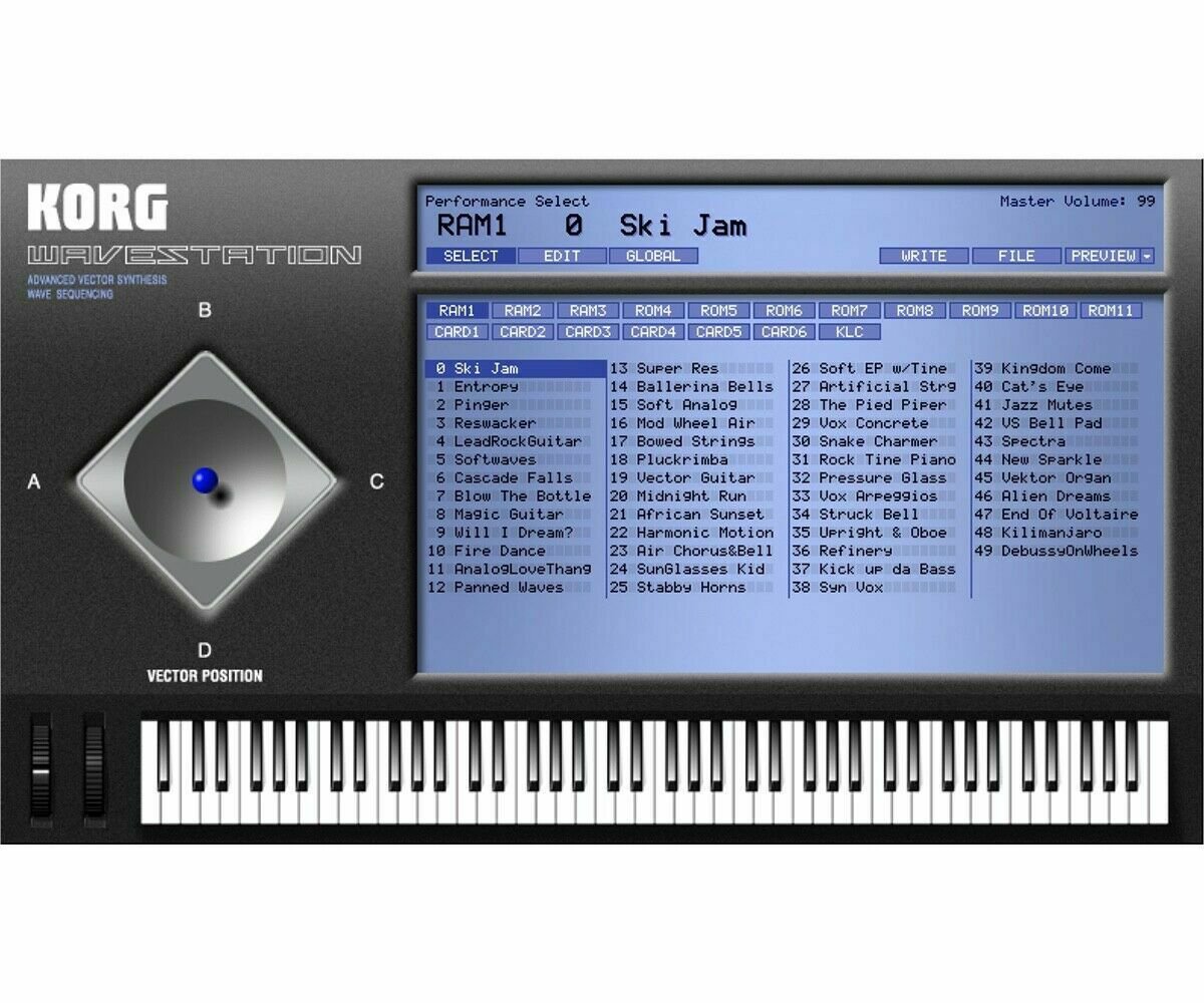 Korg Legacy Collection Wavestation VST Virtual Instrument Software