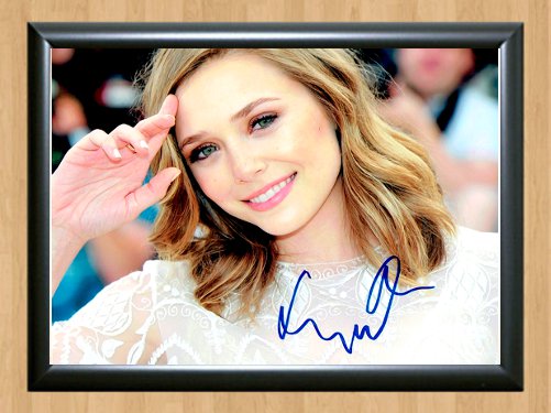 Elizabeth Olsen Signed Autographed Photo Poster Memorabilia mo953 A3 11 ...