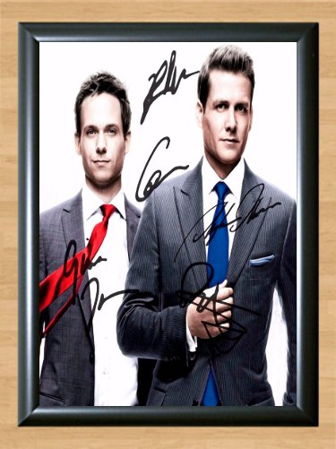 Suits Cast Signed Autographed Photo Poster tv939 A3 11.7x16.5""