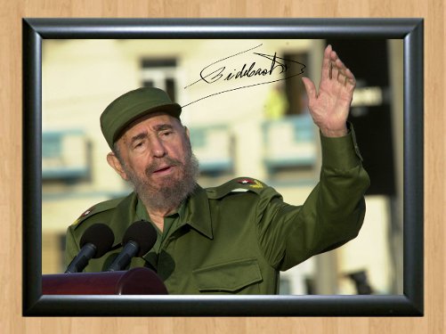 Fidel Castro Kastro Cuba Memorabilia Signed Autographed Print Photo ...