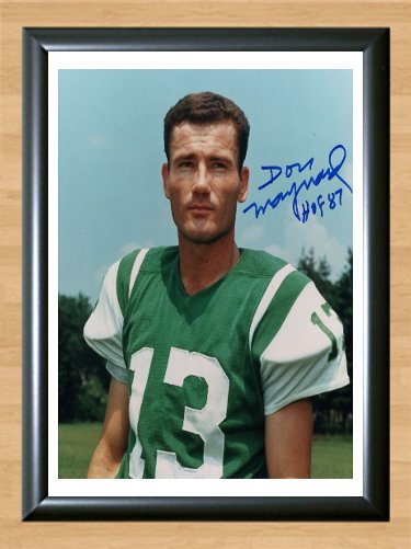 Don Maynard New York Titans Jets NFL Signed Autographed Photo ...
