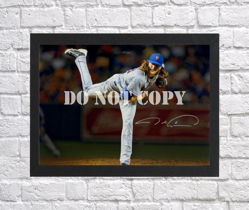 Jacob deGrom Signed Autographed Photo Poster bas50 A4 8.3x11.7""