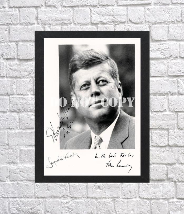 John F Kennedy JFK Autographed Signed Print Photo Poster 1 h104 A4 8 ...