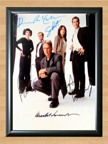 NCIS N.C.I.S. Cast Signed Autographed Photo Poster 1 tv878 A4 8.3x11.7""