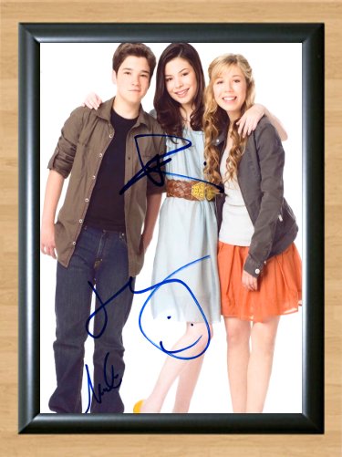 Miranda Cosgrove Jennette McCurdy Nathan Kress Signed Autographed Photo ...