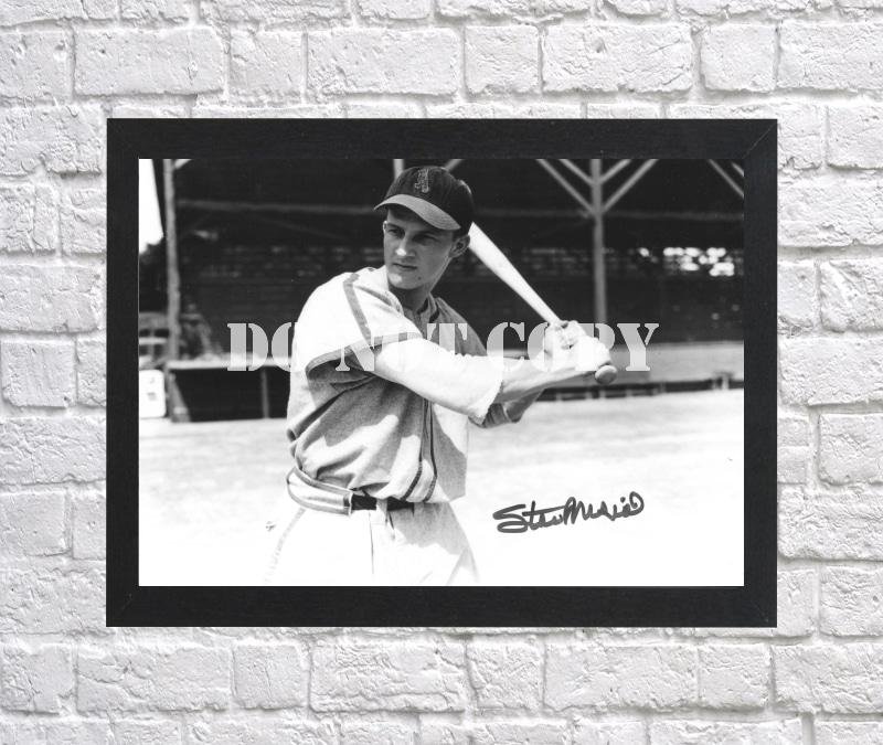 Stan Musial Signed Autographed Photo Poster 2 bas67 A3 11.7x16.5""
