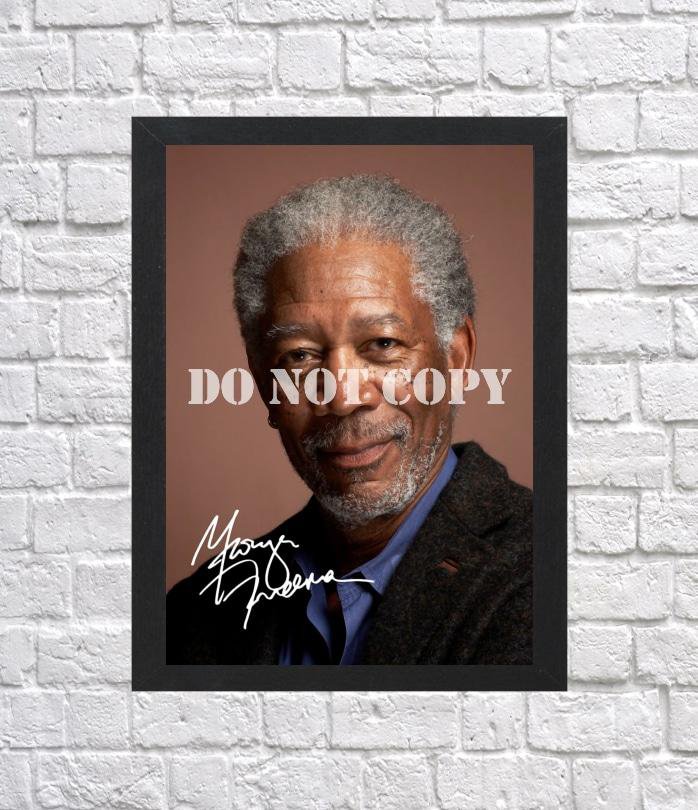 Morgan Freeman Signed Autographed Photo Poster mo1631 A3 11.7x16.5""