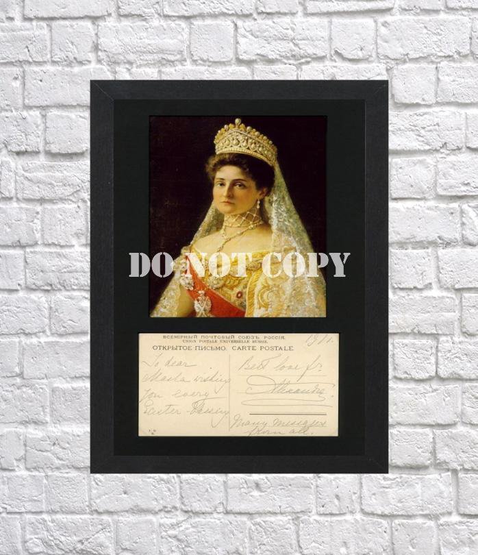 Alexandra Feodorovna Nicholas II Grigori Rasputin Autographed Signed ...
