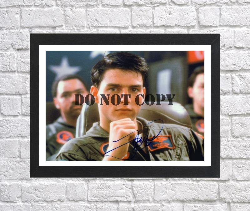 Tom Cruise Top Gun Autographed Signed Photo Poster 2 mo1346 A3 11.7x16.5""