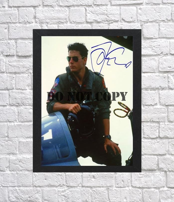 Tom Cruise Top Gun Autographed Signed Photo Poster 1 mo1344 A3 11.7x16.5""