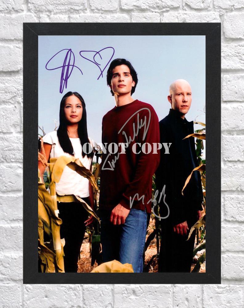 Tom Welling Kristin Kreuk Michael Rosenbaum Signed Autographed Photo ...