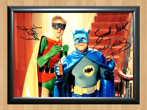 Only Fools and Horses Cast Batman Robin Signed Autographed Photo Poster ...